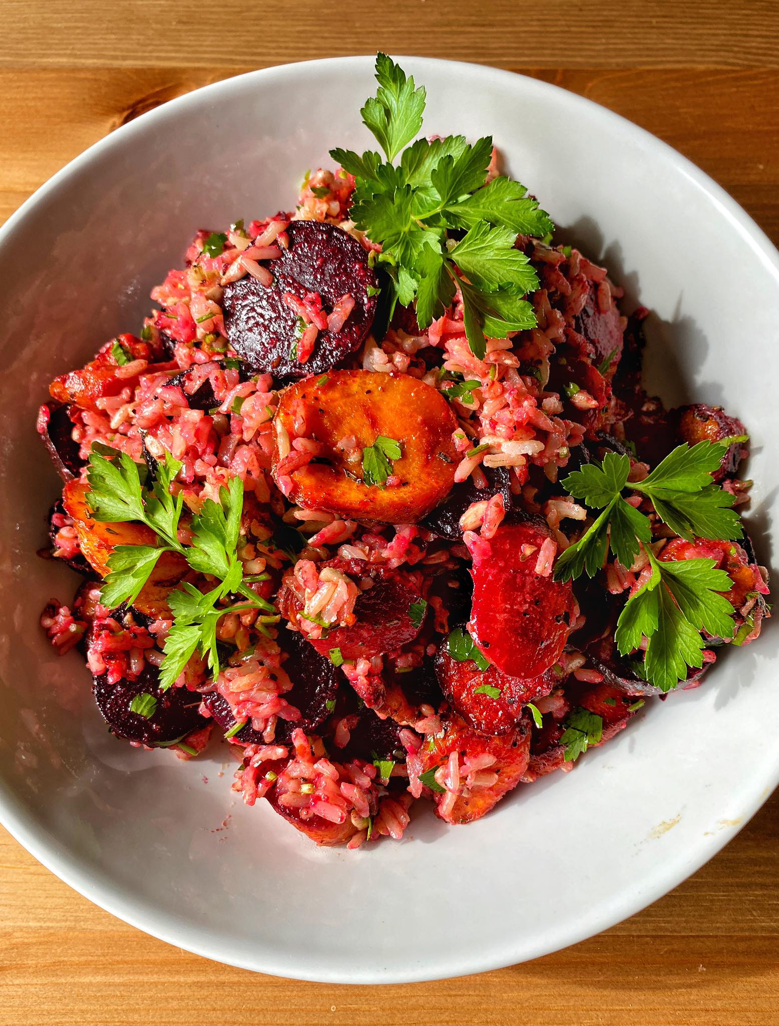Rice Salad with Carrots and Beets - Tasty Simply Vegan